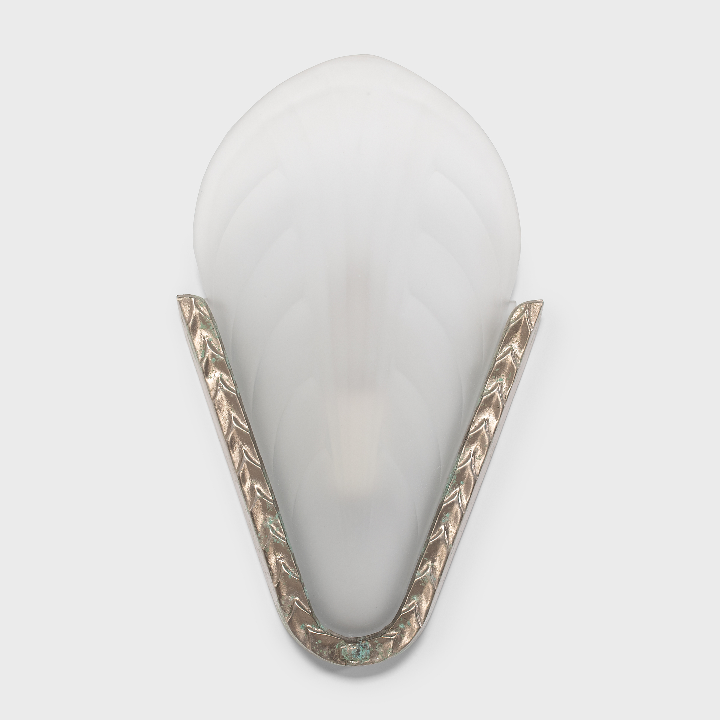 Pair of Frosted Glass Shell-Form Wall Sconces - Browse or Buy at PAGODA RED