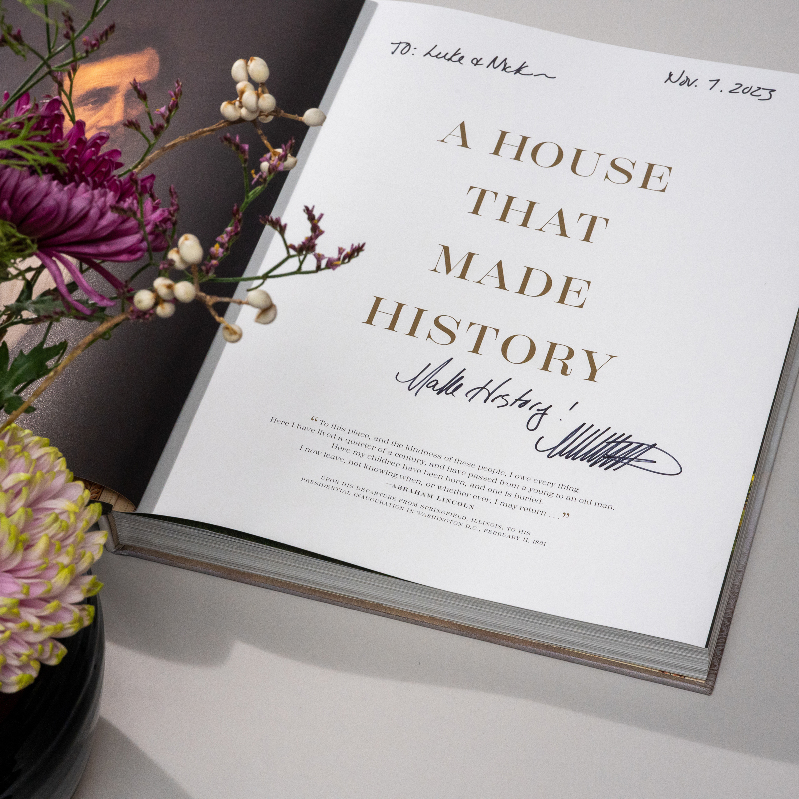 "A House That Made History: The Illinois Governors Mansion" Signed by ...