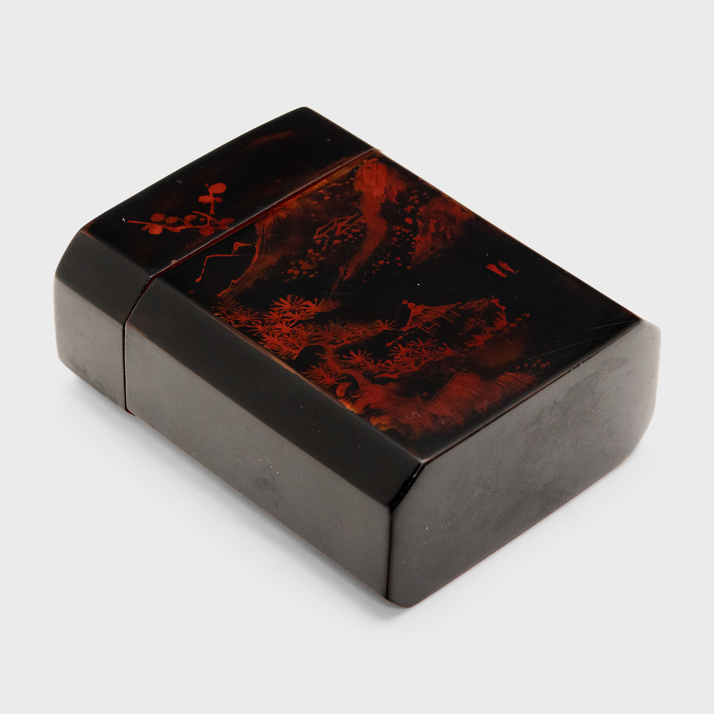 Red-and-Black Lacquer Travel Tea Box - Browse or Buy at PAGODA RED