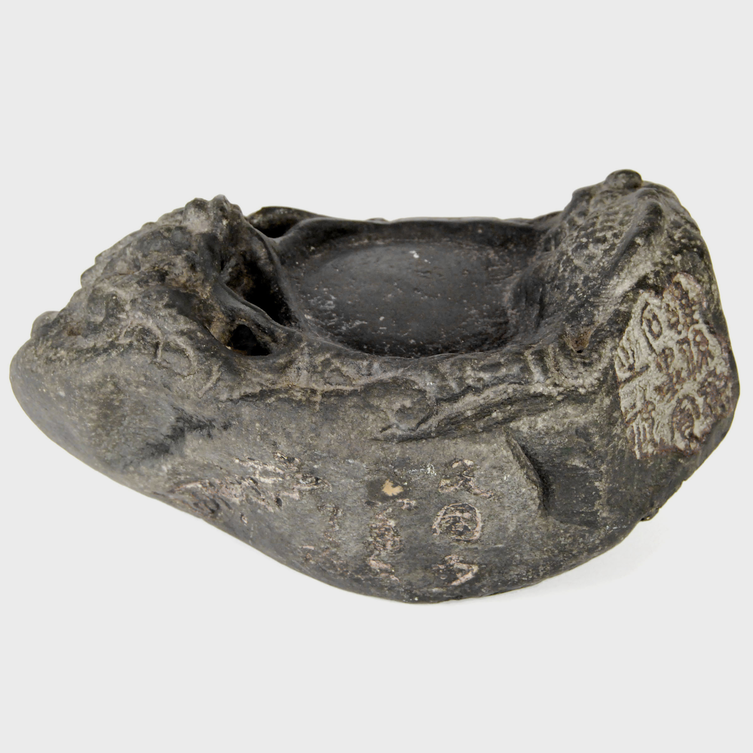 Inkstone with Carved Dragon and Koi - Browse or Buy at PAGODA RED