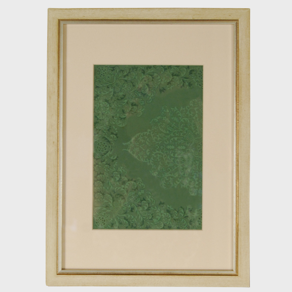 Hand-Painted Deco Carpet Design Rendering - Browse or Buy at PAGODA RED