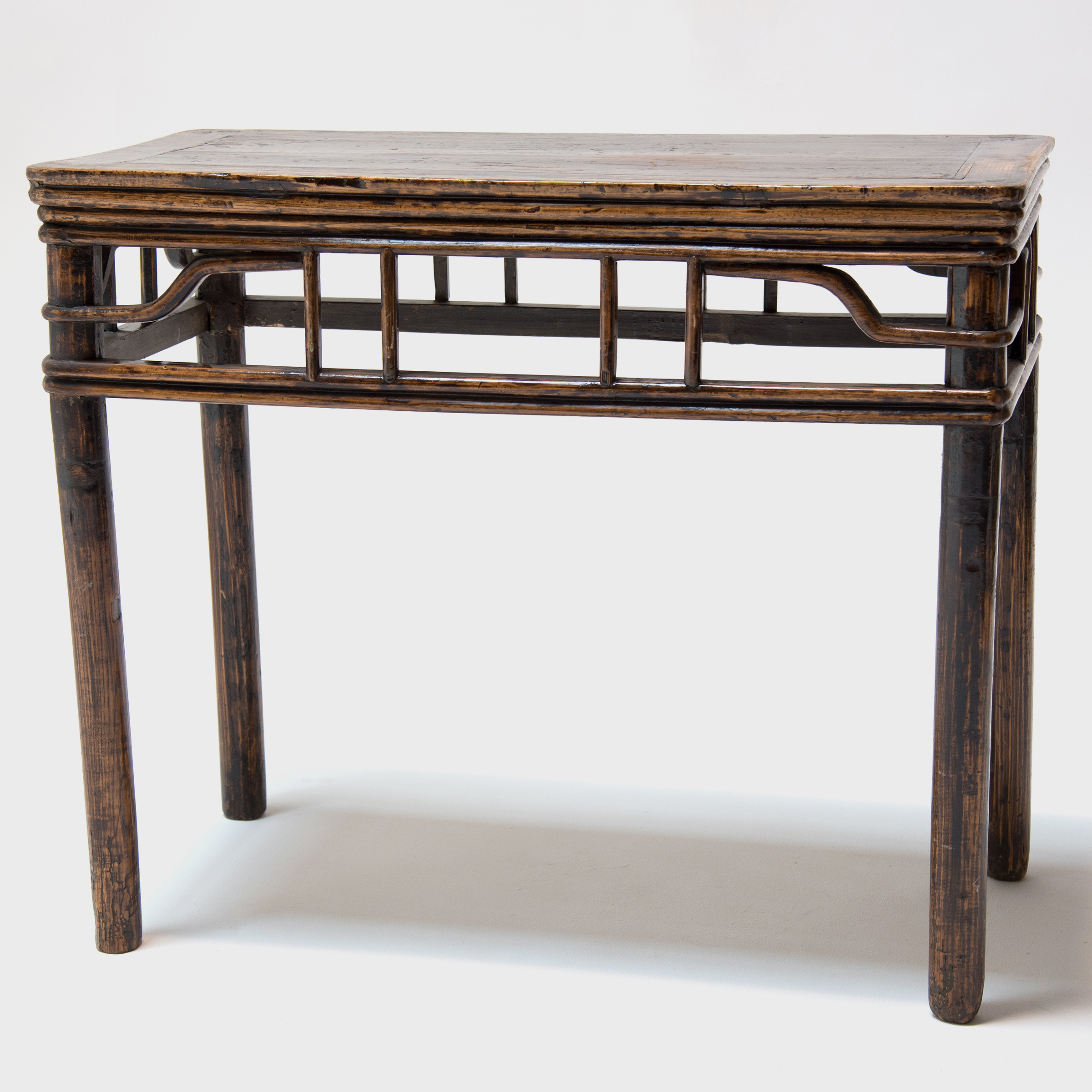 Half Table with Lattice Apron - Browse or Buy at PAGODA RED