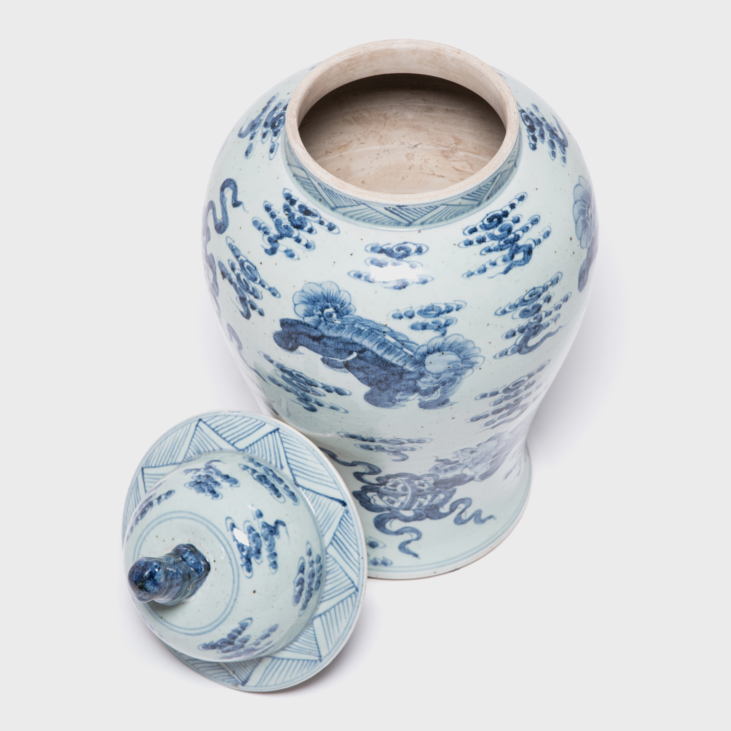 Blue and White Shizi Jar - Browse or Buy at PAGODA RED