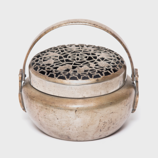 Brass Brazier with Lotus Bud Lid - Browse or Buy at PAGODA RED