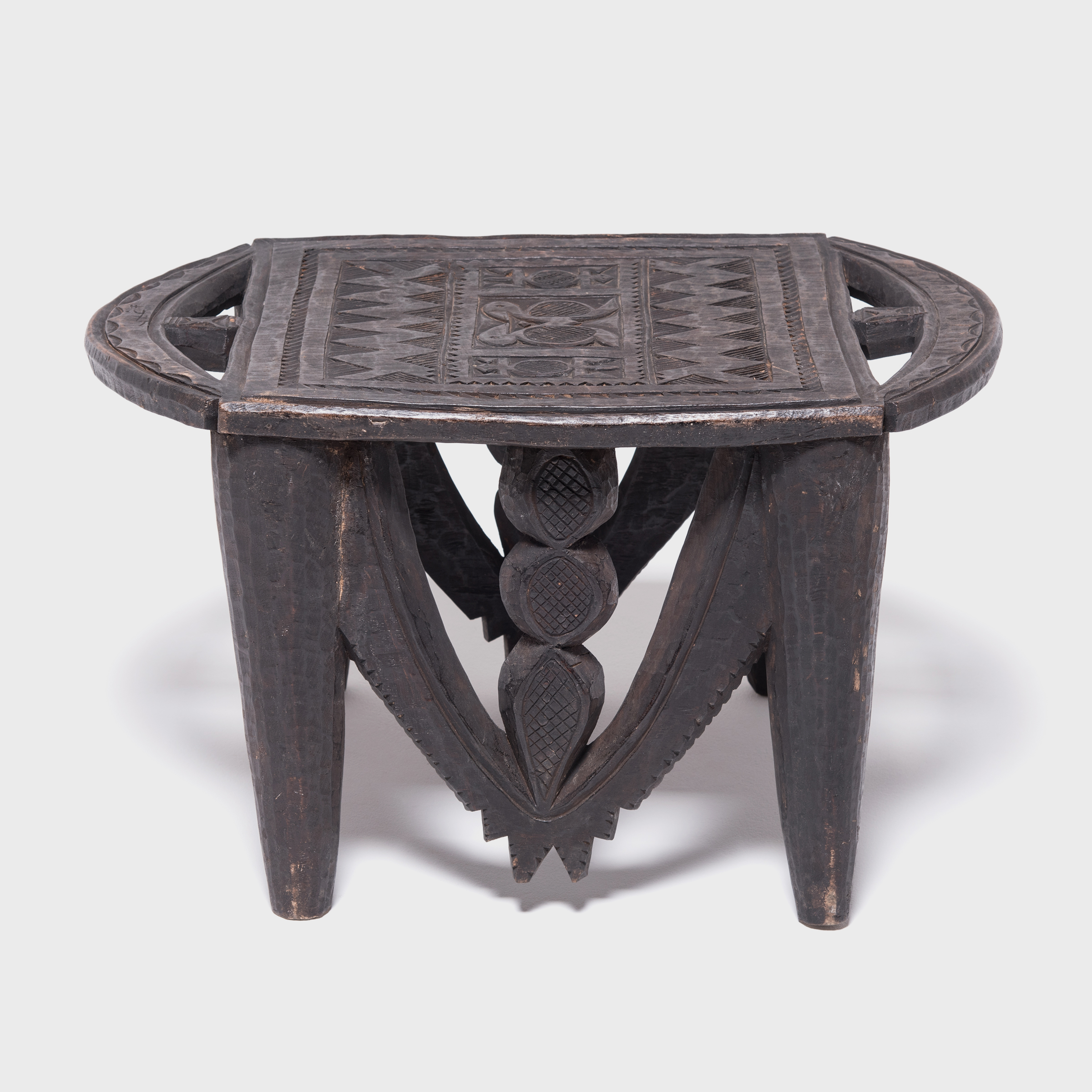 Nupe Stool with Animal Motifs - Browse or Buy at PAGODA RED