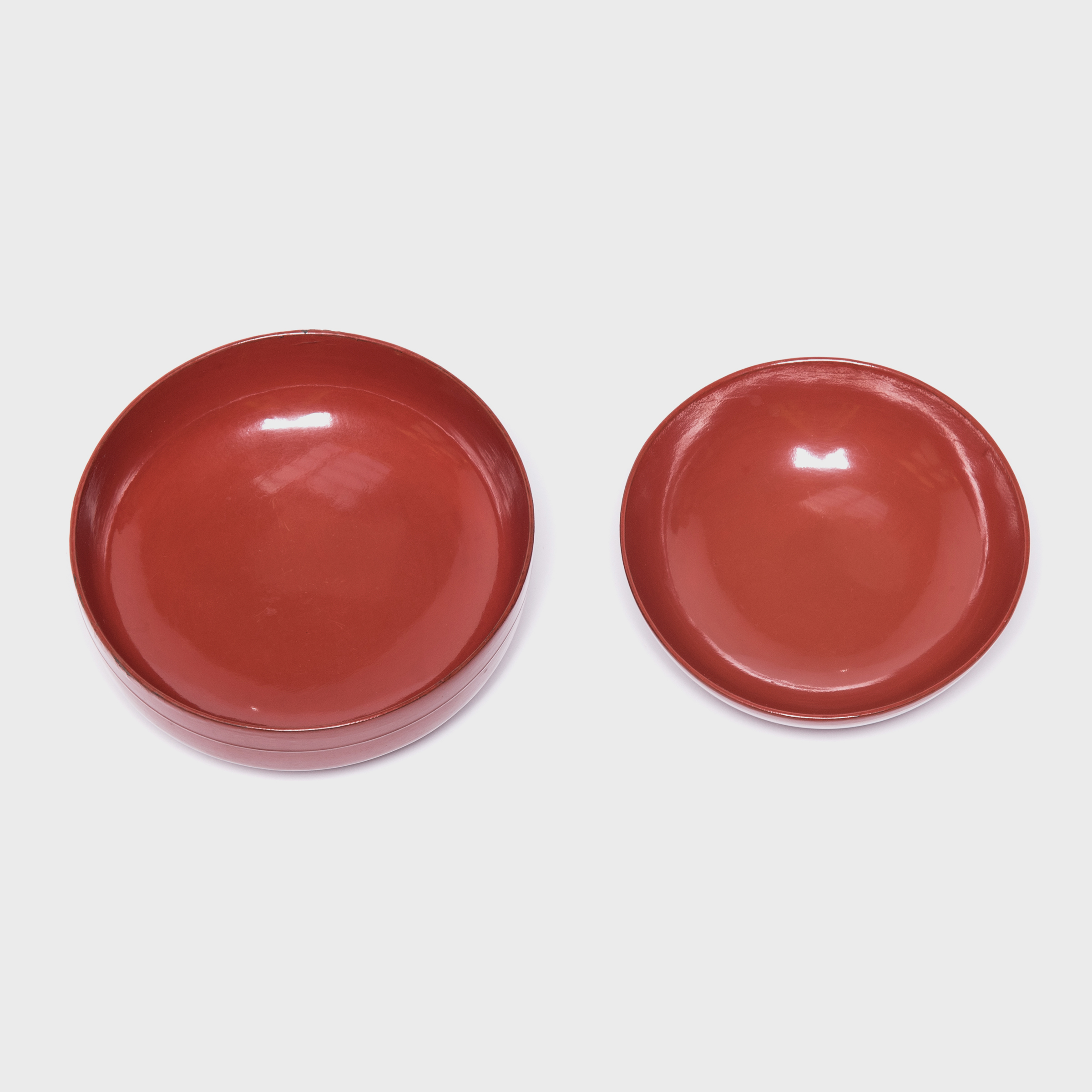 Small Japanese Red Lacquered Covered Bowl - Browse or Buy at PAGODA RED