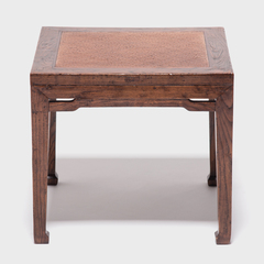 Square Stool with Woven Rattan Top - Browse or Buy at PAGODA RED