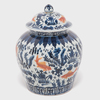 Underglaze Indigo and Copper Fish Jar - Browse or Buy at PAGODA RED
