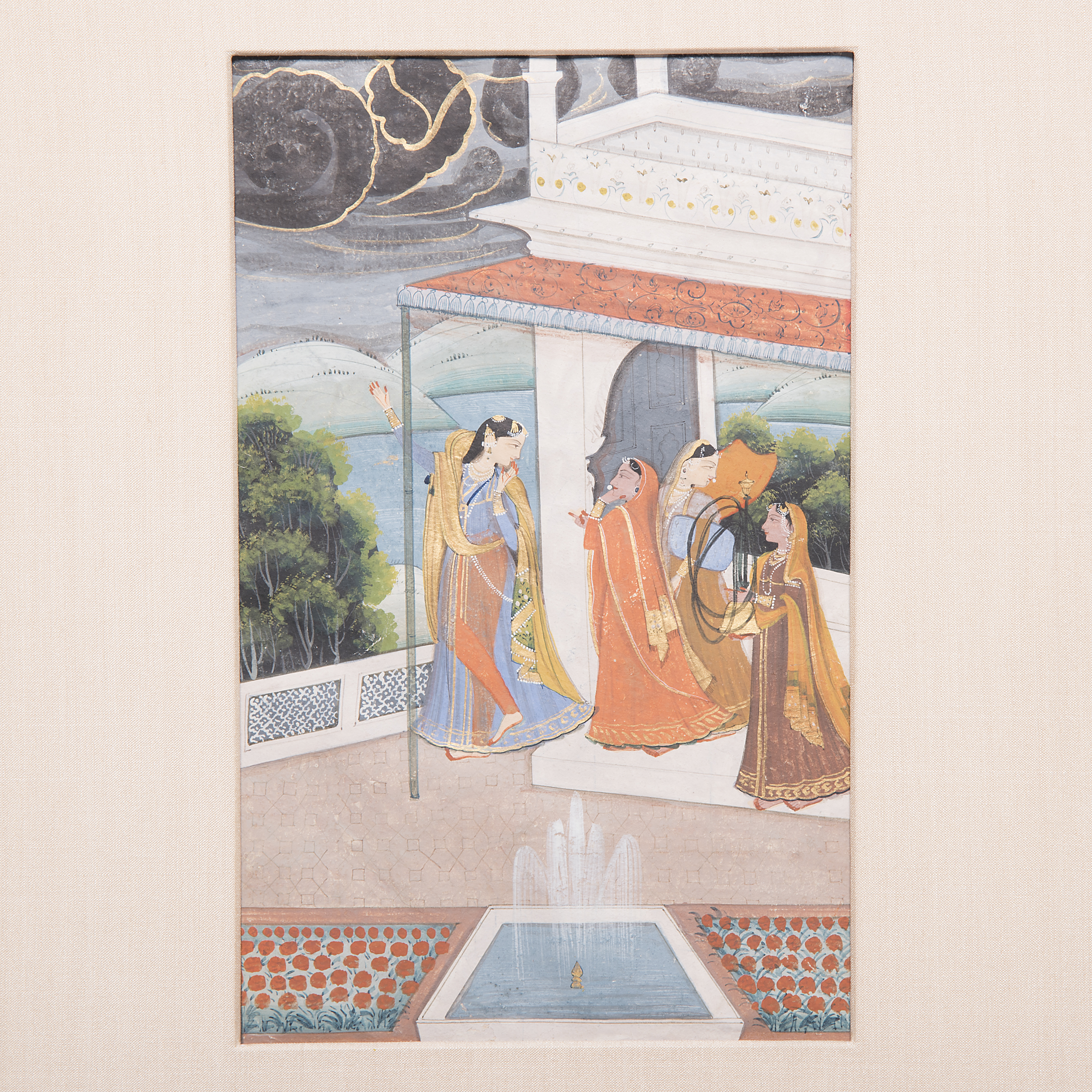 "Harem By The Sea" Mughal Painting - Browse or Buy at PAGODA RED