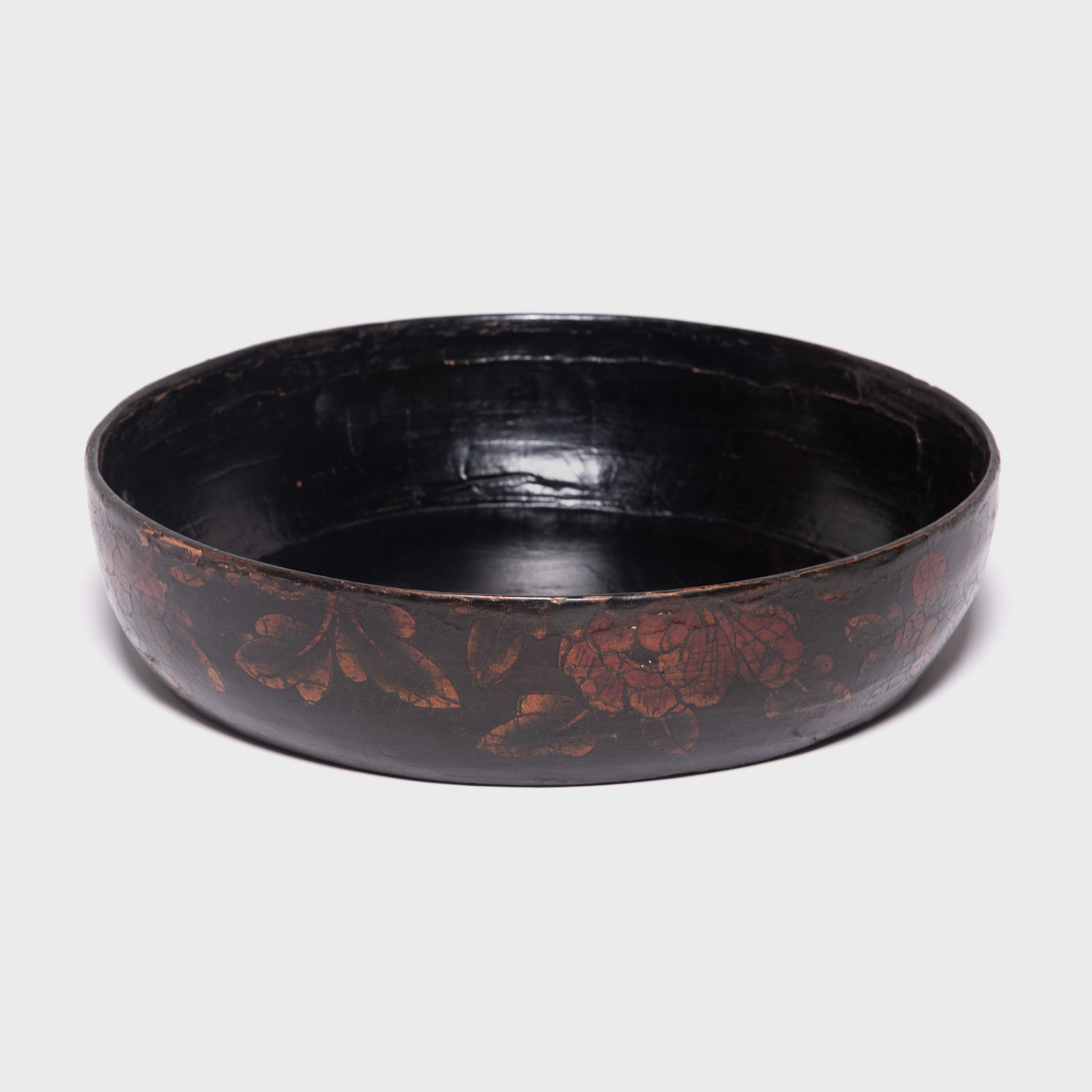 Lotus Round Lacquer Bowl - Browse or Buy at PAGODA RED
