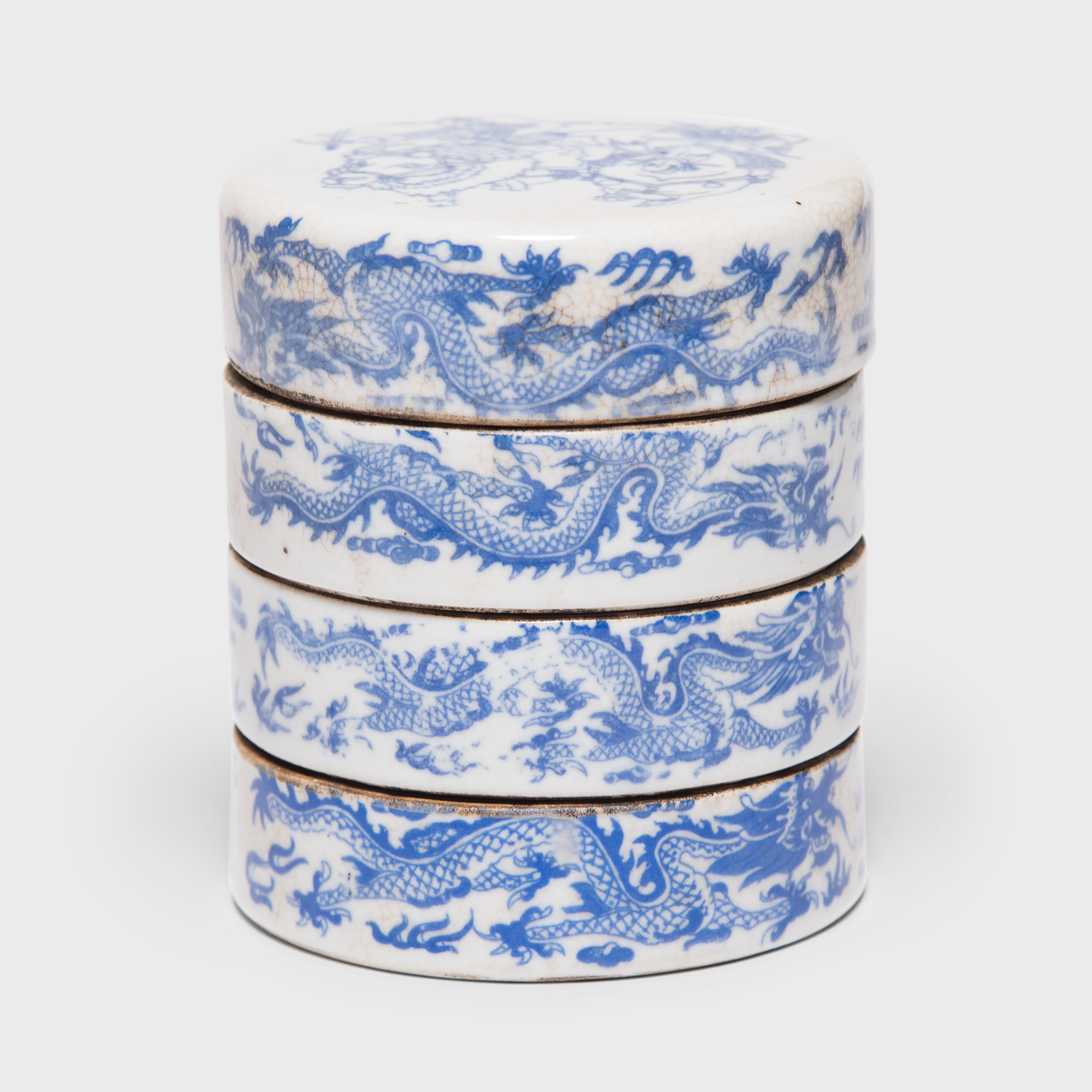 Blue and White Porcelain Stacking Box - Browse or Buy at PAGODA RED