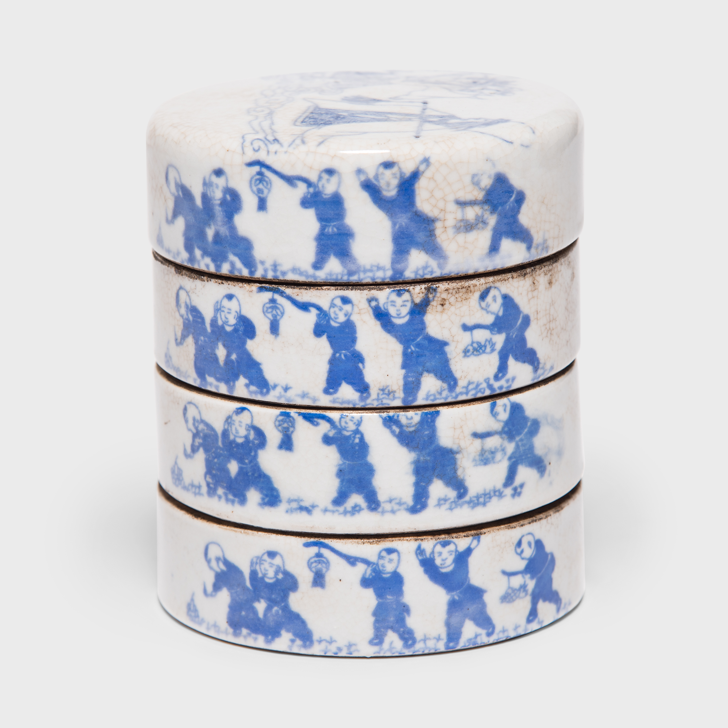 Blue and White Porcelain Stacking Box - Browse or Buy at PAGODA RED