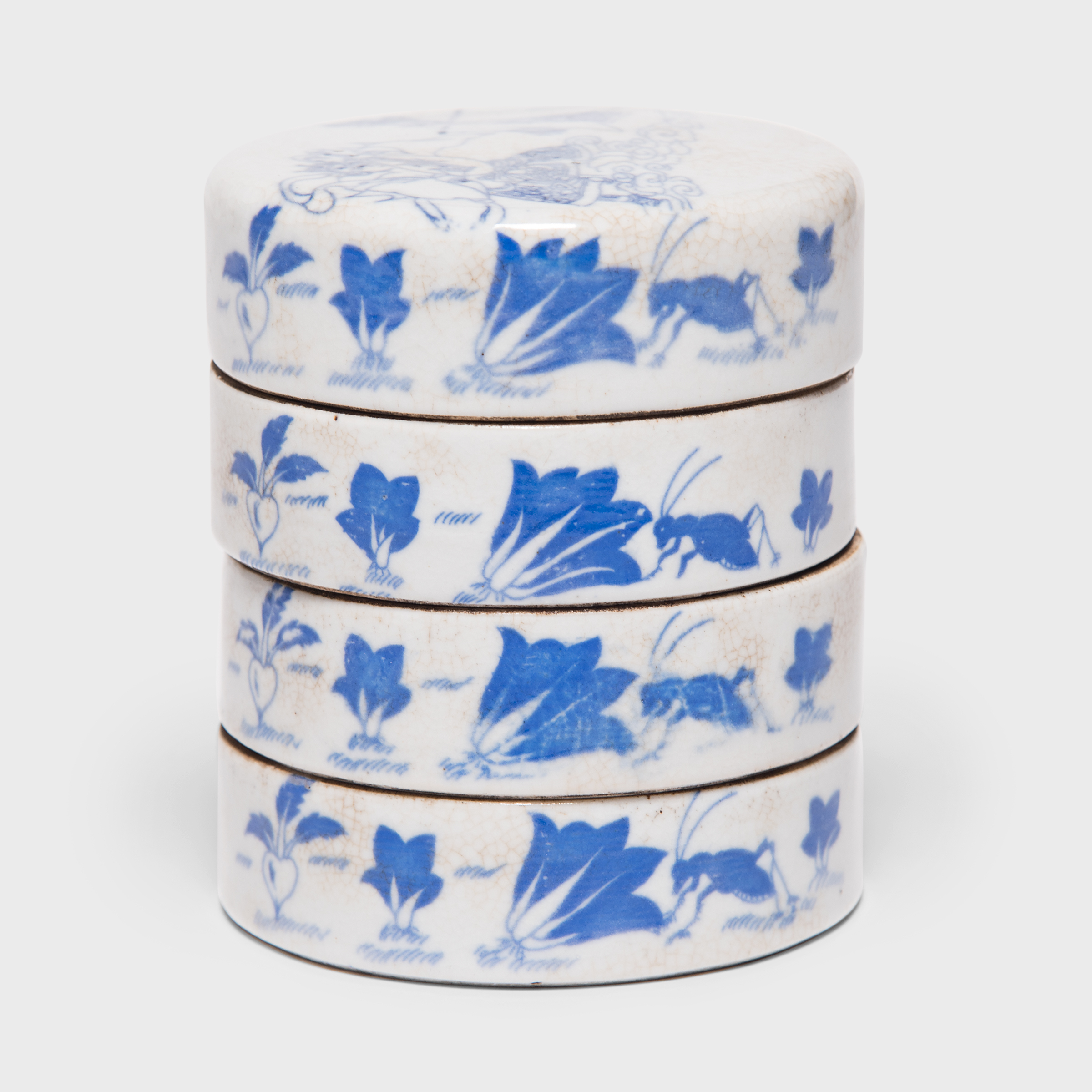 Blue and White Porcelain Stacking Box - Browse or Buy at PAGODA RED