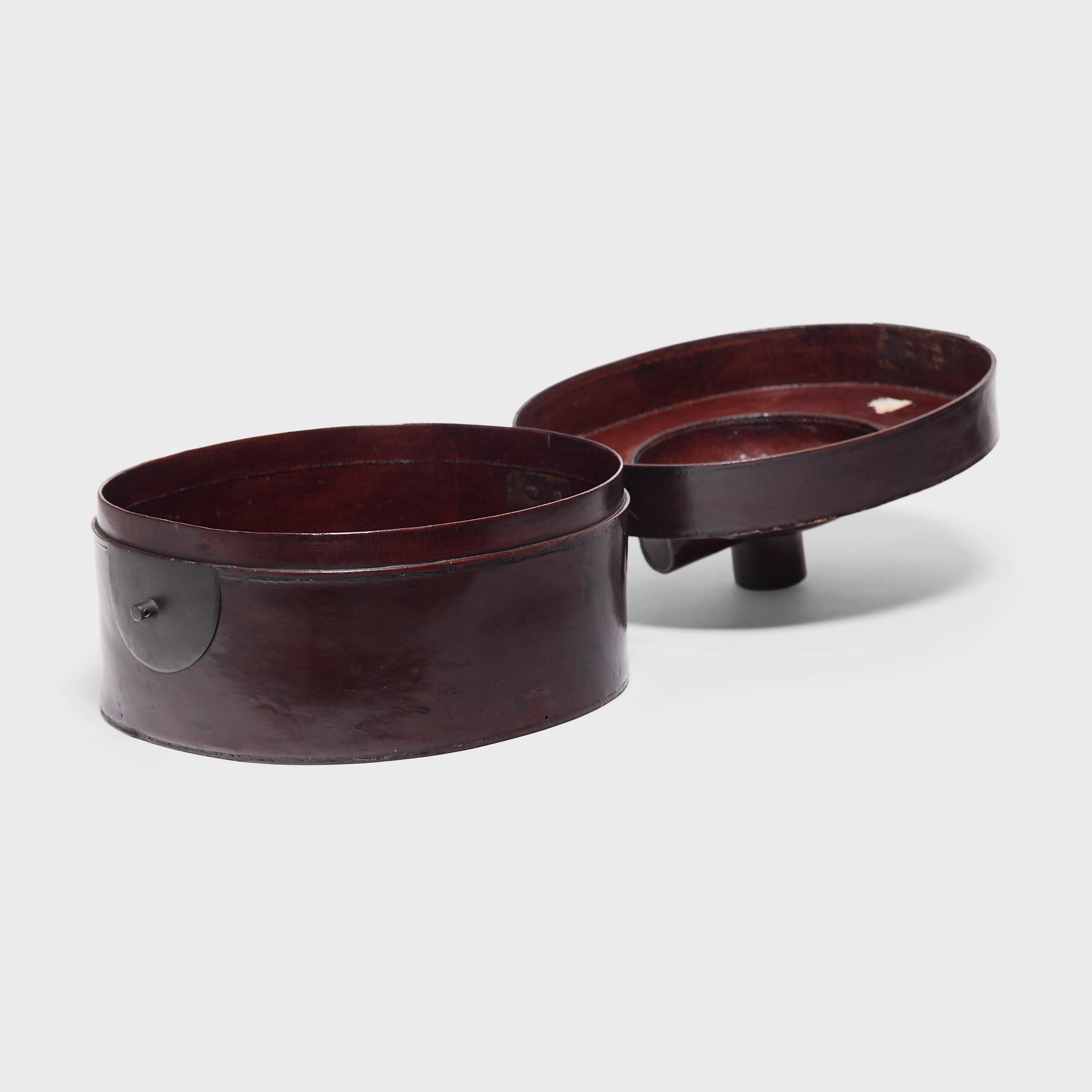 Oxblood Double Hat Box - Browse or Buy at PAGODA RED