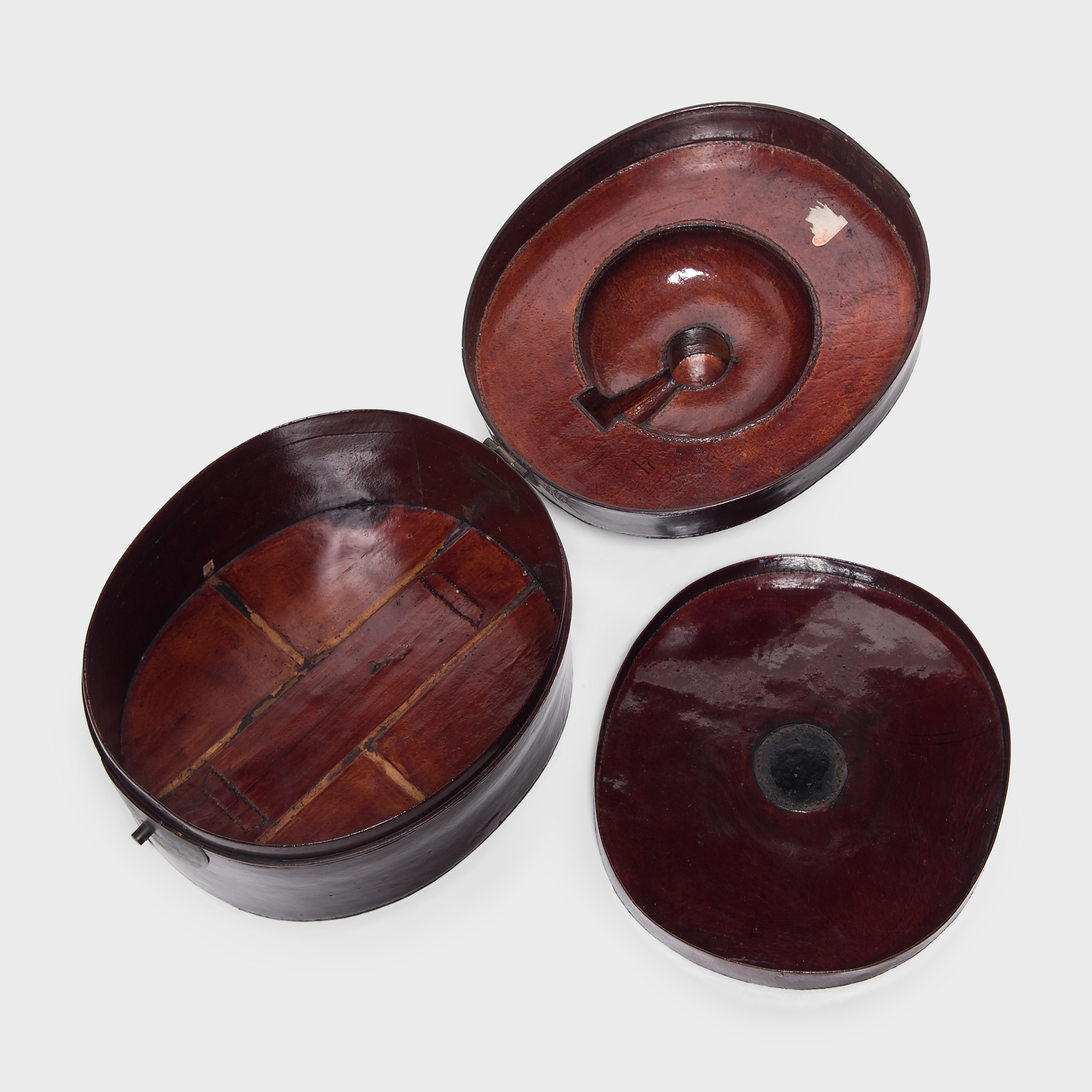Oxblood Double Hat Box - Browse or Buy at PAGODA RED