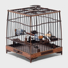Square Birdcage with Burl Inlay - Browse or Buy at PAGODA RED