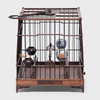 Square Birdcage with Burl Inlay - Browse or Buy at PAGODA RED