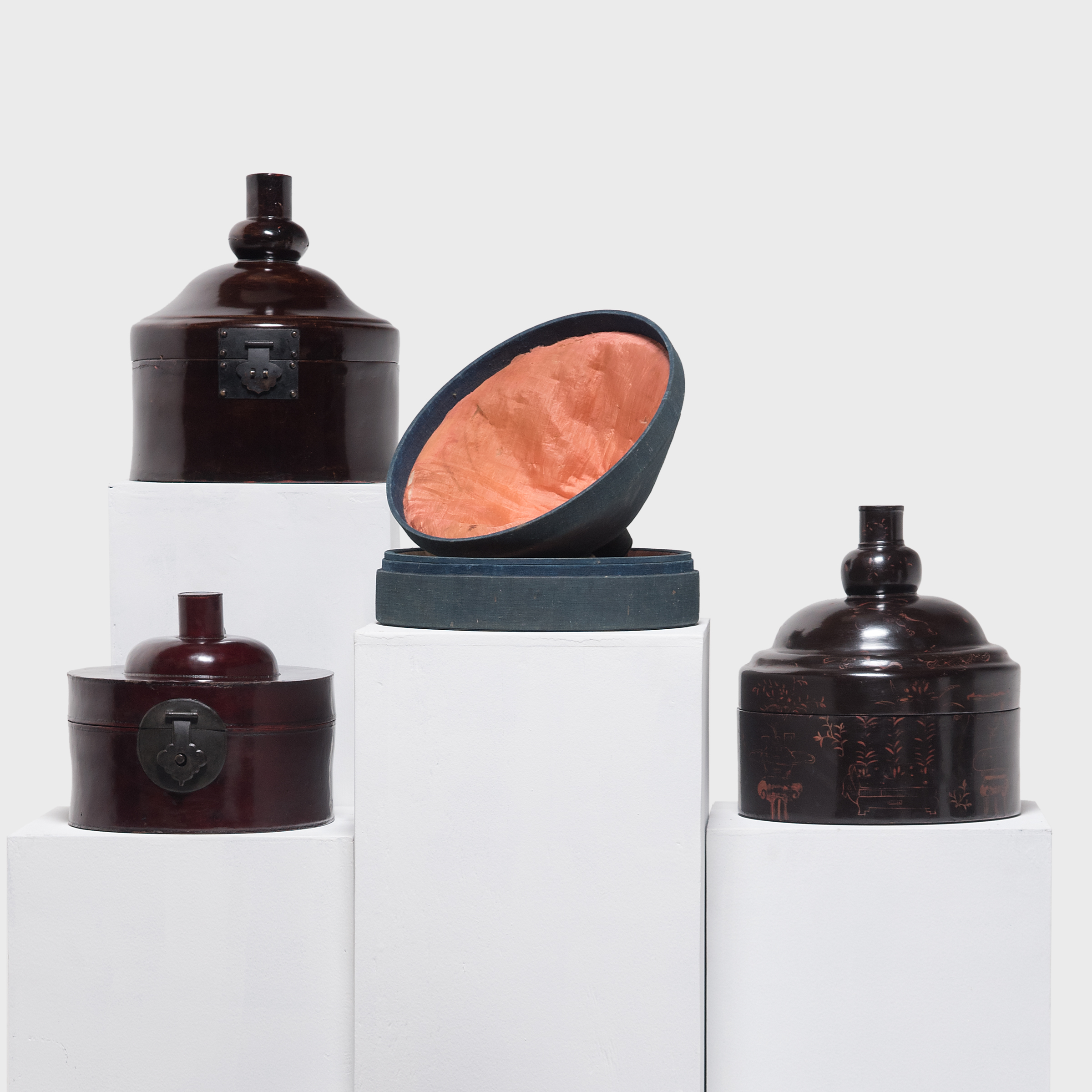 Oxblood Double Hat Box - Browse or Buy at PAGODA RED