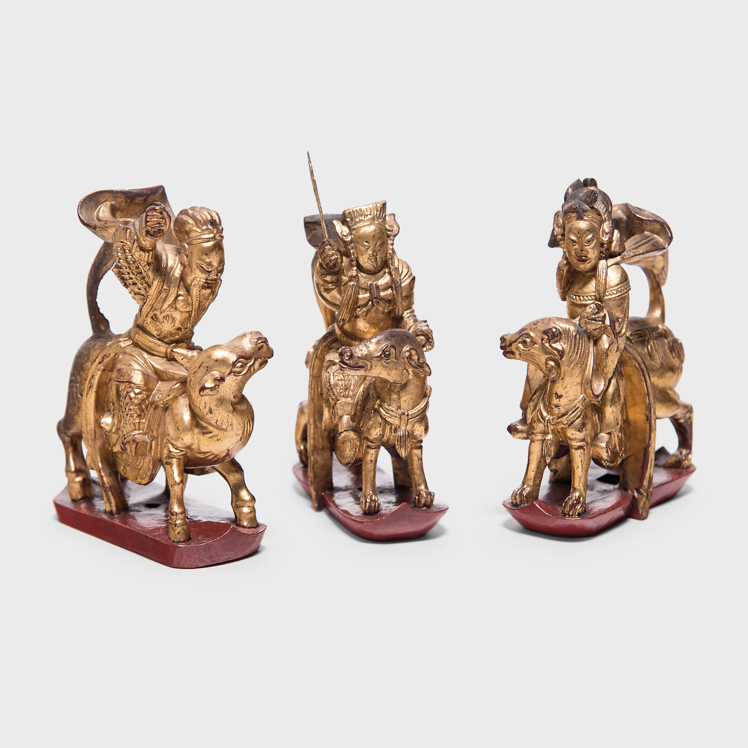 Mythical Gilt Robed Figure - Browse or Buy at PAGODA RED