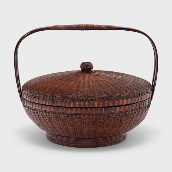 Smoked Bamboo Fruit Basket - Browse or Buy at PAGODA RED