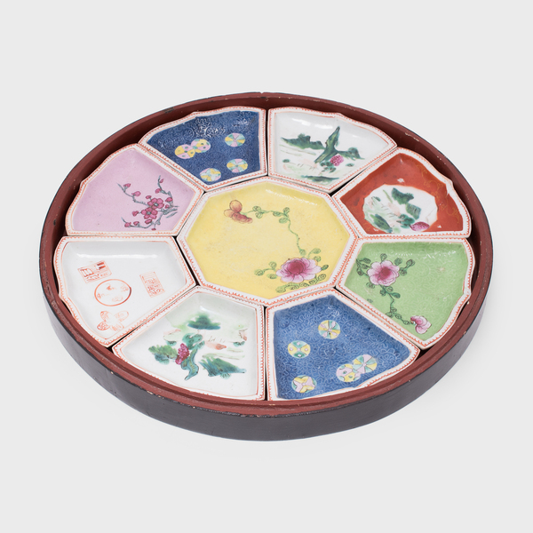 Presentation Box with Porcelain Trays - Browse or Buy at PAGODA RED